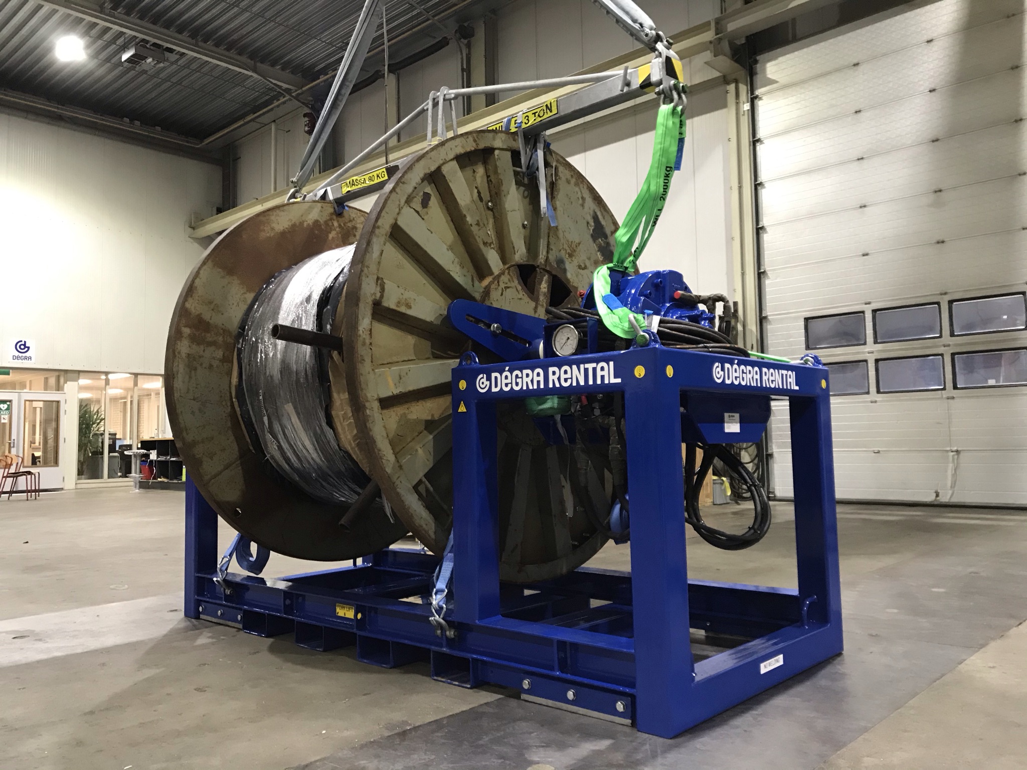 2 Ton Hydraulic Spooling Winch - DÉGRA